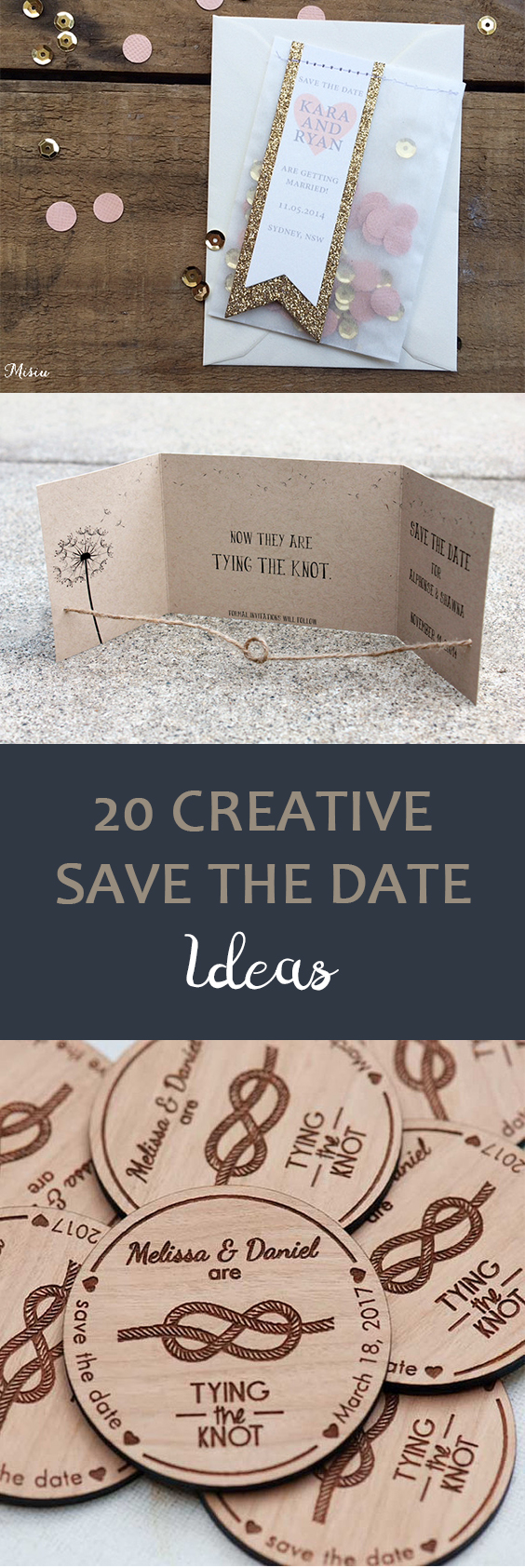 20 Creative Save the Date Ideas ~ Oh My Veil