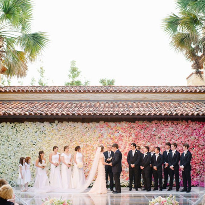 10 Flower Wall Ideas for a Breathtaking Wedding ~ Page 2 of 9 ~ Oh My Veil